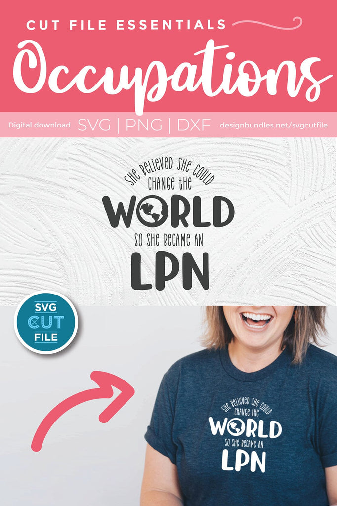 LPN svg, a licensed practical nurse svg for crafters - So Fontsy