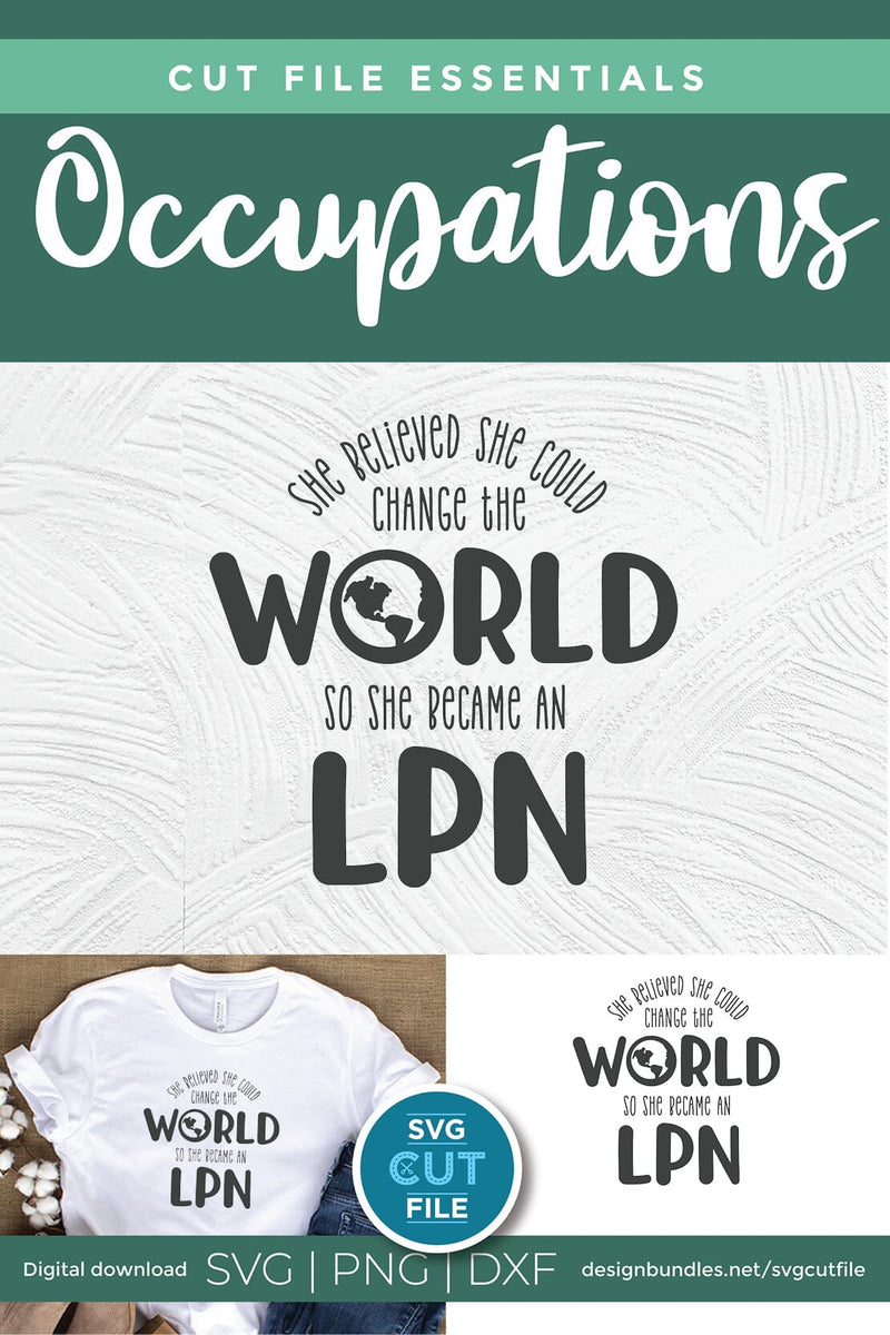 LPN svg, a licensed practical nurse svg for crafters - So Fontsy