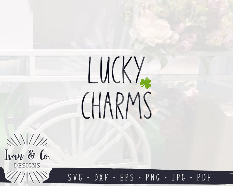 Lucky Charms SVG Files | St. Patrick's Day Svg | Clover Svg | Shamrock ...