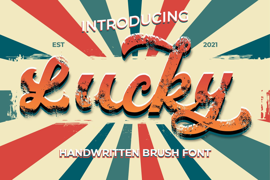 Lucky Handwritten Brush Font - So Fontsy