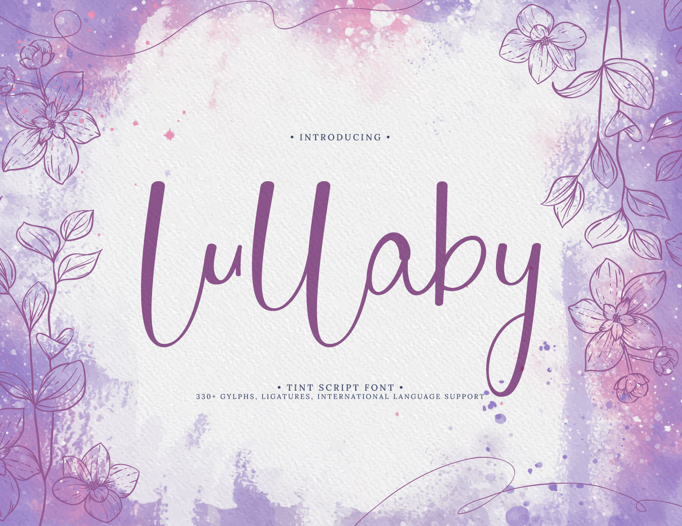 Lullaby Tint Script Font - So Fontsy