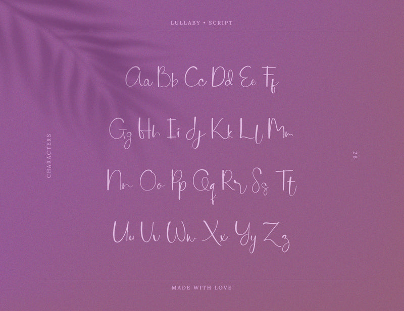 Lullaby Tint Script Font - So Fontsy
