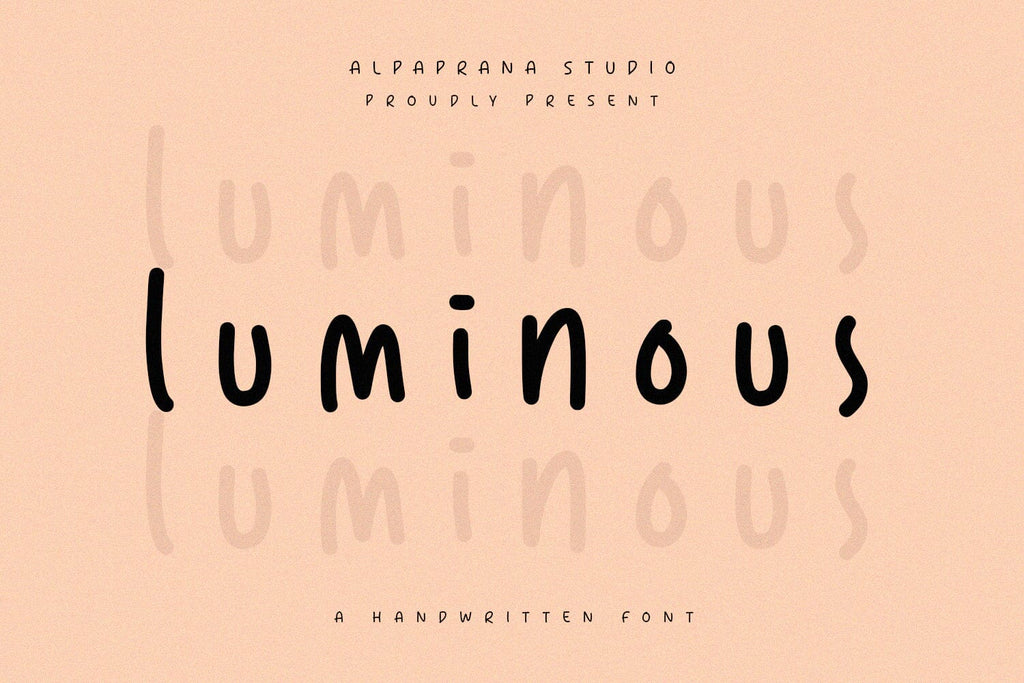 Luminous - Handwritten Font - So Fontsy