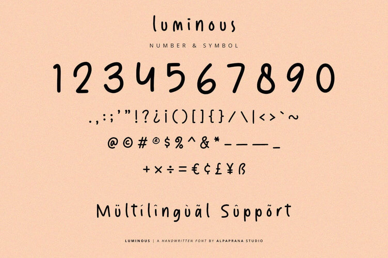 Luminous - Handwritten Font - So Fontsy