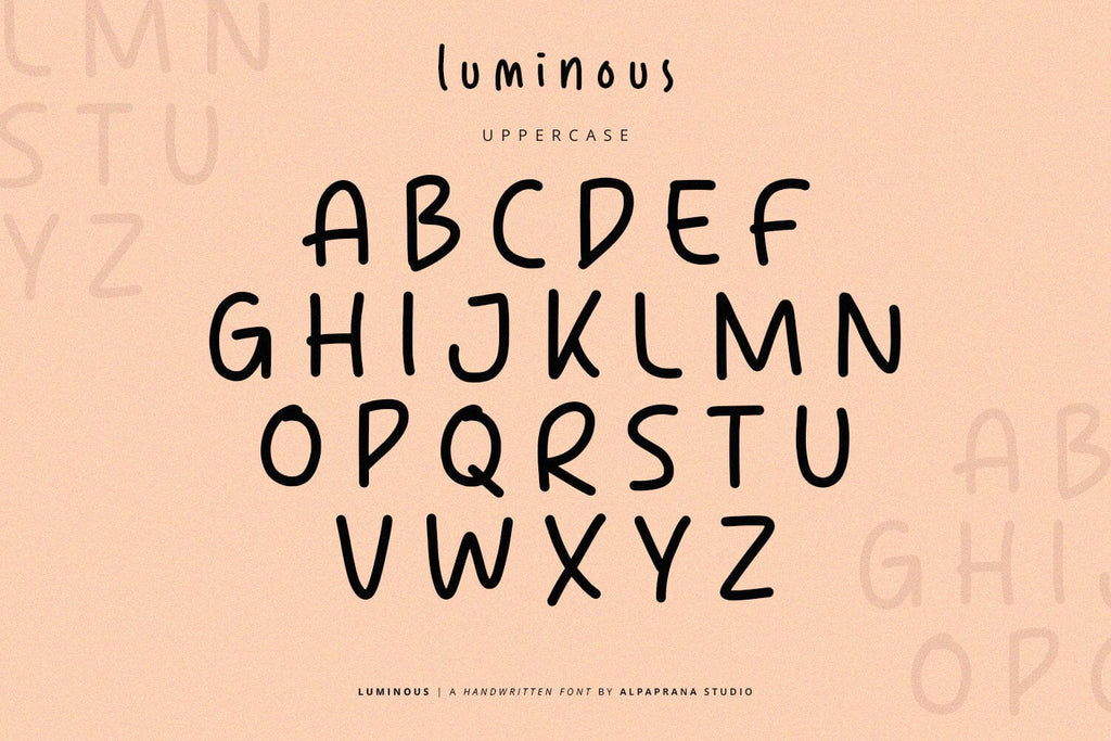 Luminous - Handwritten Font - So Fontsy