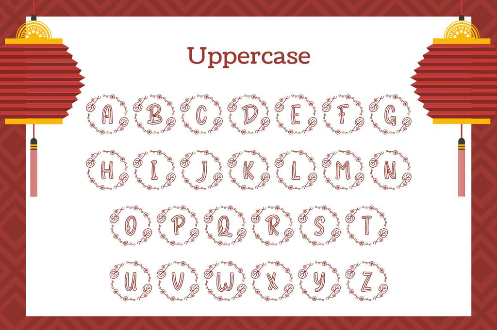 Lunarin Chinese Monogram - So Fontsy
