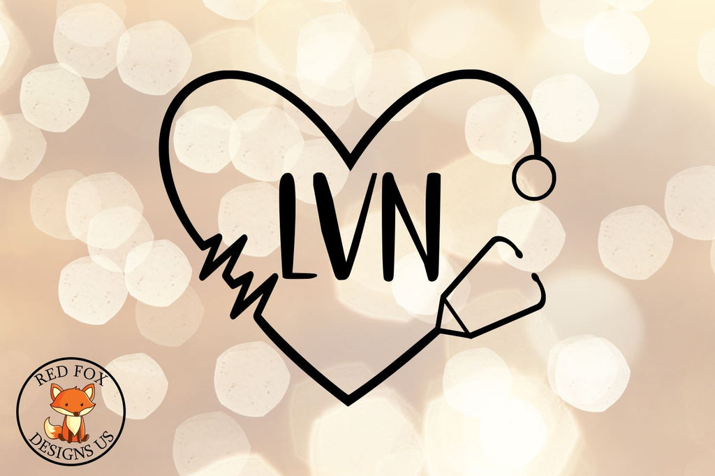 LVN Nurse stethoscope, Licensed Vocational Nurse Svg png dxf - So Fontsy