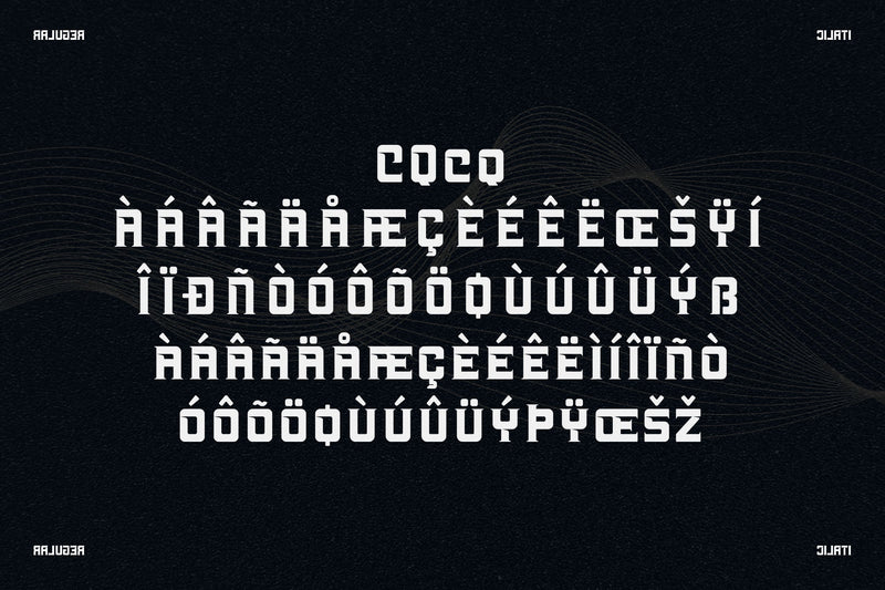MACHINE Typeface - So Fontsy