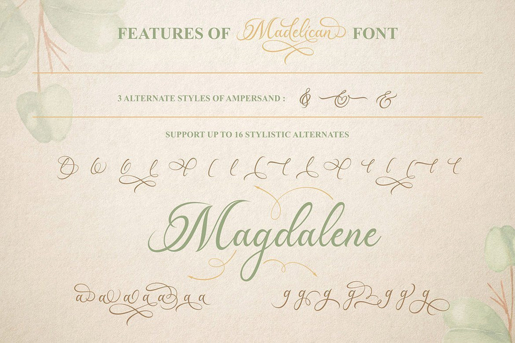 Madelican Calligraphy - So Fontsy