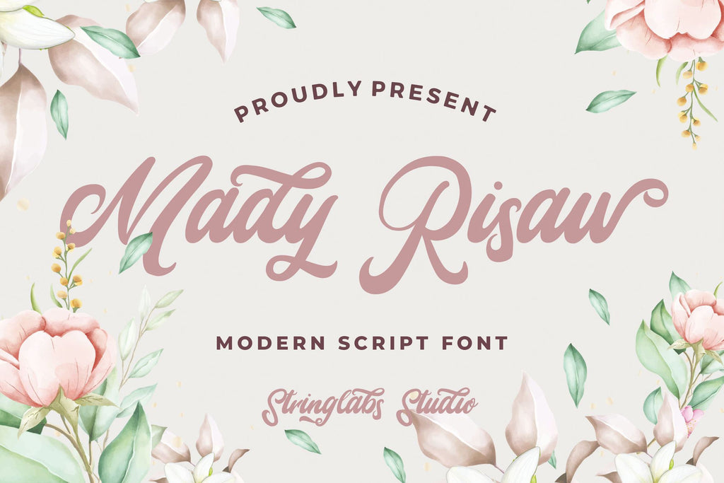Mady Risaw - Modern Script Font - So Fontsy