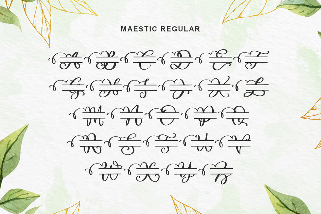 Maestic Monogram - So Fontsy