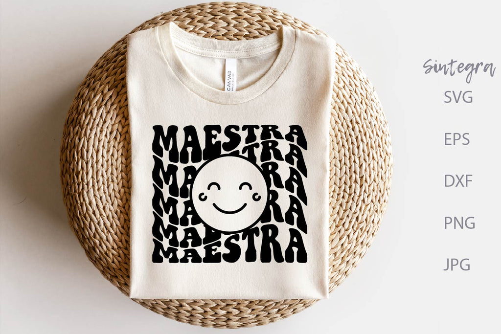 Maestra SVG, Spanish Teacher SVG Cut File Free For Commercial Use - So ...