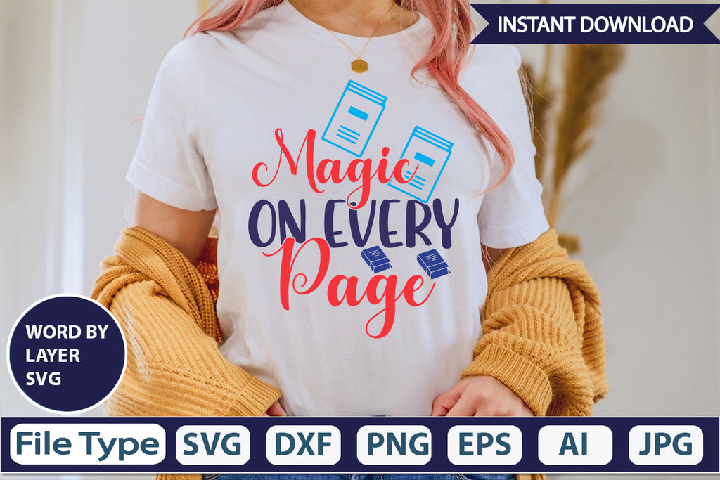 Magic On Every Page SVG Cut File - So Fontsy