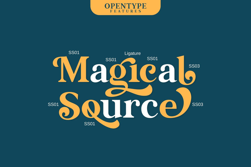 Magical Source - Stylish serif font - So Fontsy