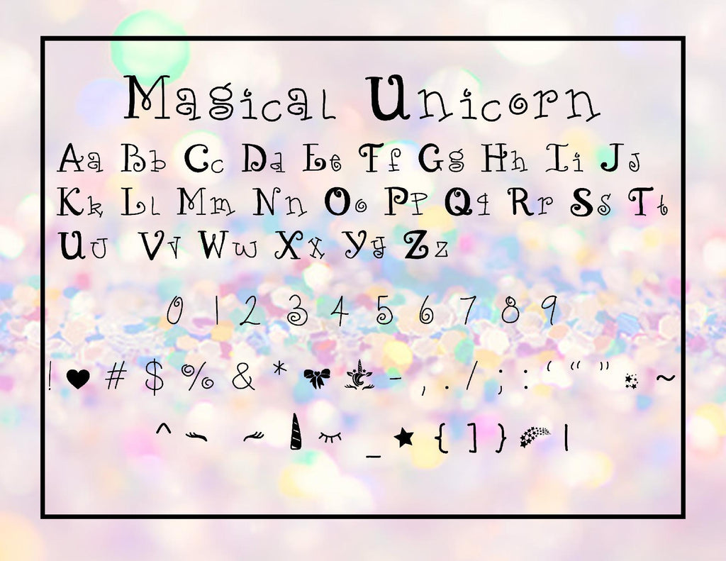 Magical Unicorn - So Fontsy