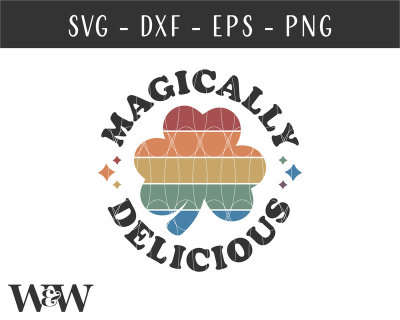 Magically Delicious SVG | Round St. Patrick's SVG - So Fontsy