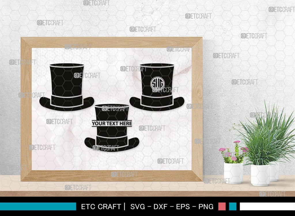 Magician Svg, Magic Monogram, Magician Magic Hat silhouette, Magician ...