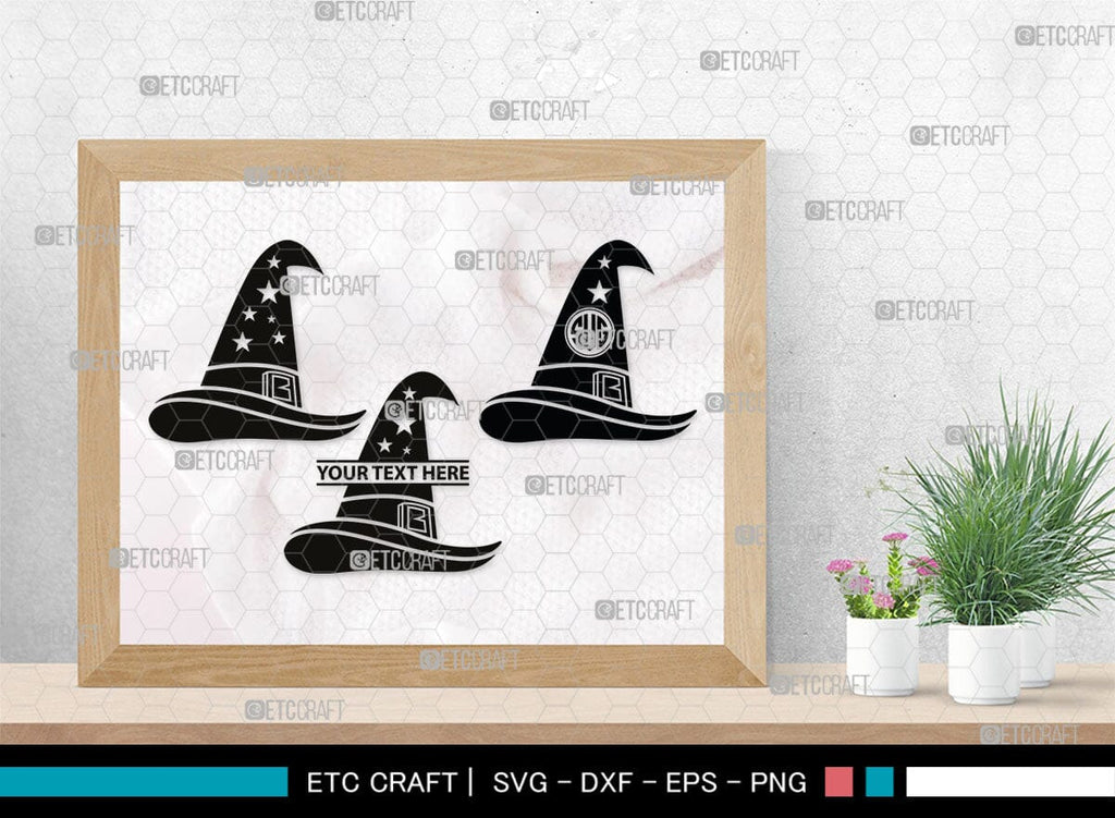 Magician Svg, Magic Monogram, Magician Magic Hat silhouette, Magician ...