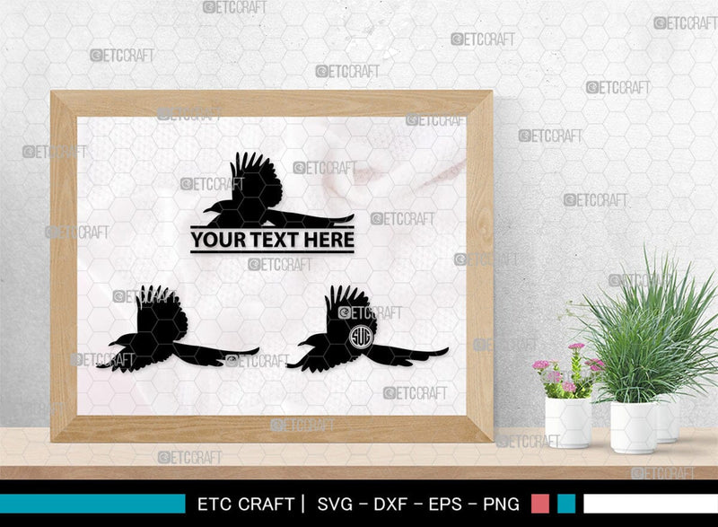 Magpie Bird Monogram, Magpie Bird Silhouette, Magpie Bird SVG, Magpie ...