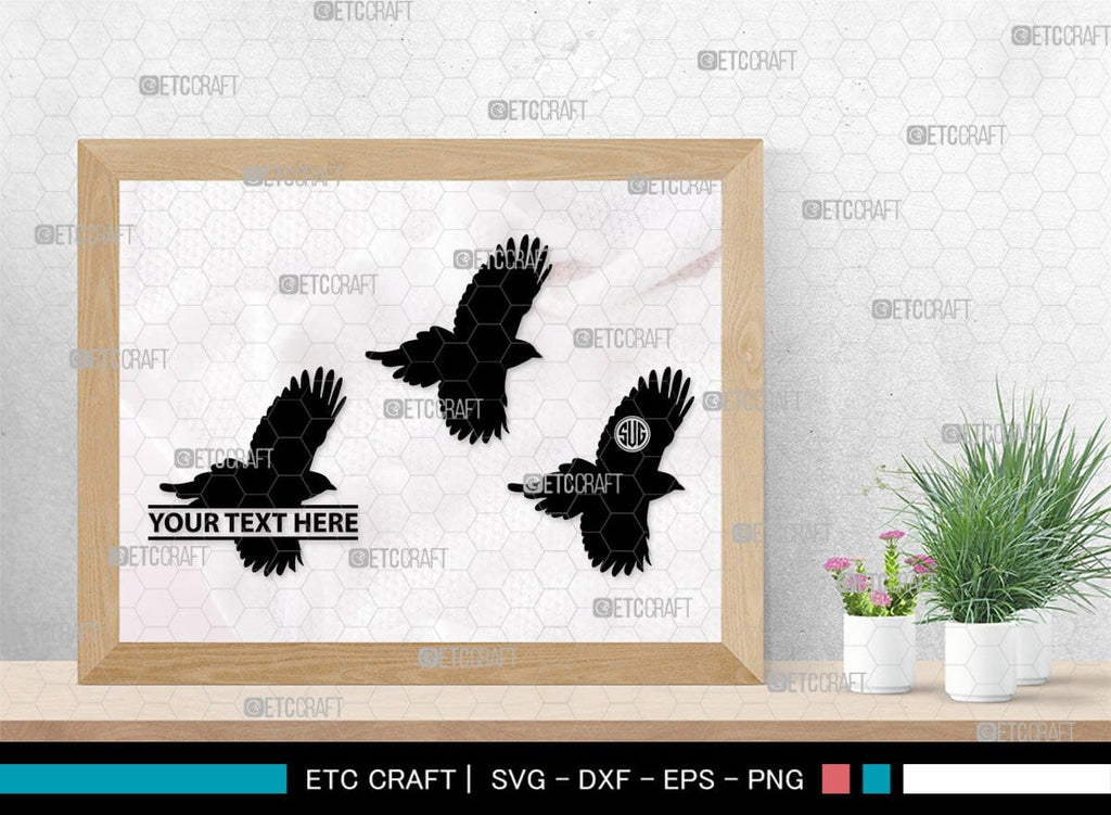 Magpie Bird Monogram, Magpie Bird Silhouette, Magpie Bird SVG, Magpie ...
