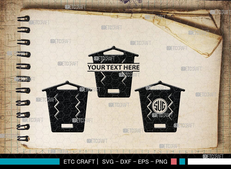 Mailbox Monogram, Mailbox Silhouette, Mail Svg, Mailbox Stencil Svg ...