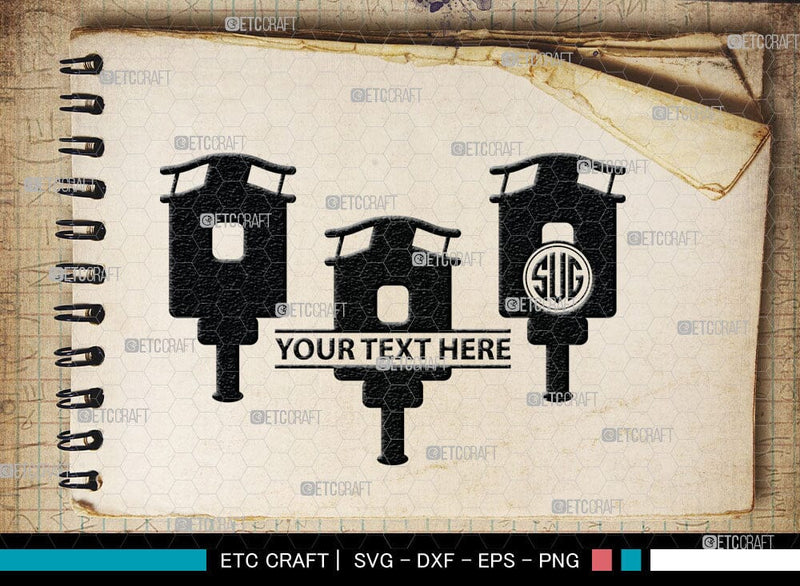 Mailbox Monogram, Mailbox Silhouette, Mail Svg, Mailbox Stencil Svg ...