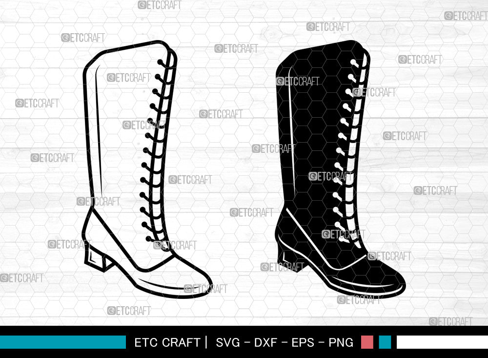 Majorette Boots SVG, Team Boot Svg, Nancy Boot Svg, Leather Majorette ...