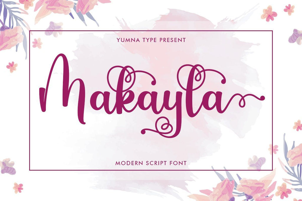 Makayla Beautiful Script Font - So Fontsy