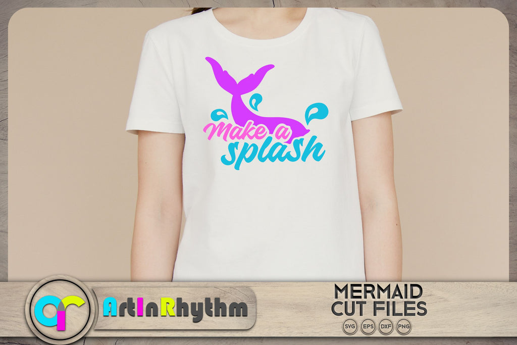 Make a splash / Mermaid SVG - So Fontsy