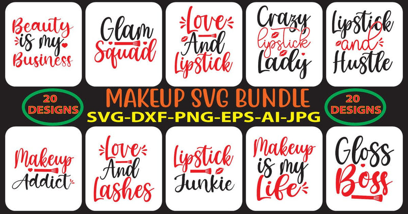 Makeup SVG Bundle - So Fontsy