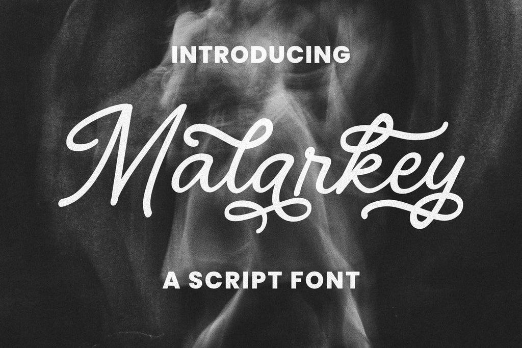 Malarkey - a Script Font - So Fontsy