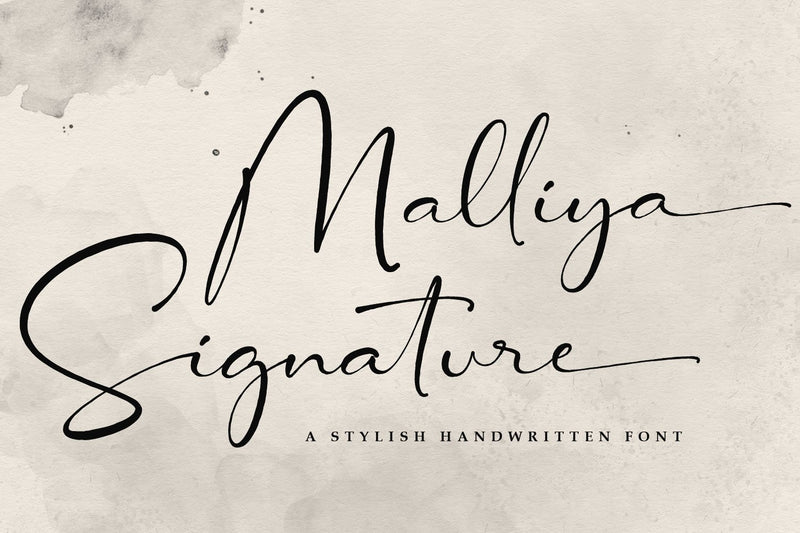 Malliya Signature Font - So Fontsy