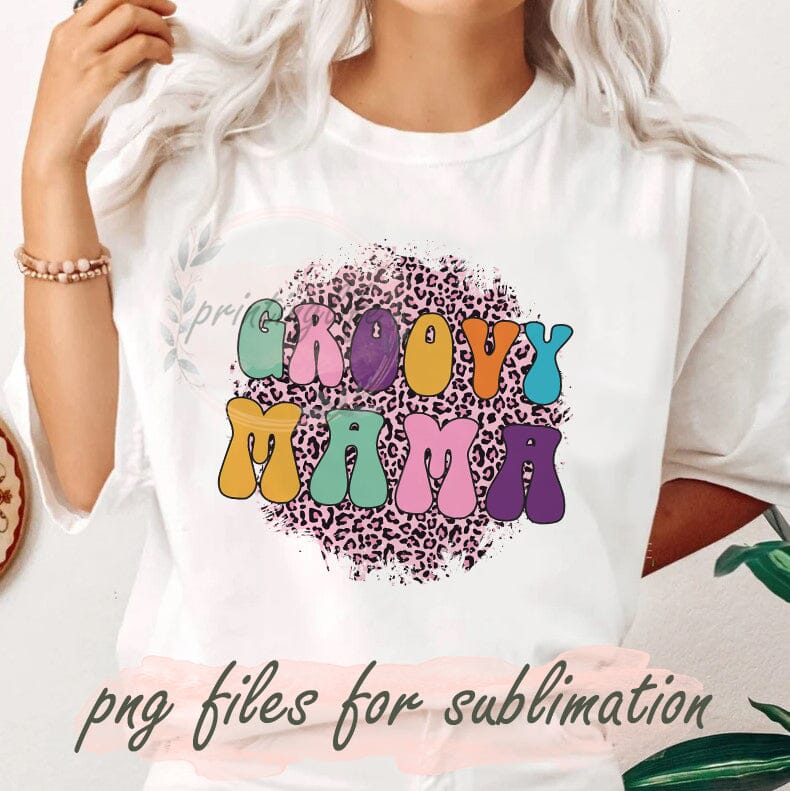 Mama Groovy Png, Groovy Mama Png, Leopard Groovy Mama Png, Boho Mama ...