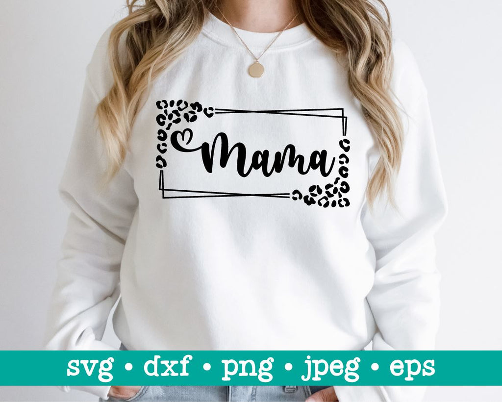 Mama leopard frame svg, Mama leopard frame png, Leopard mama print svg ...