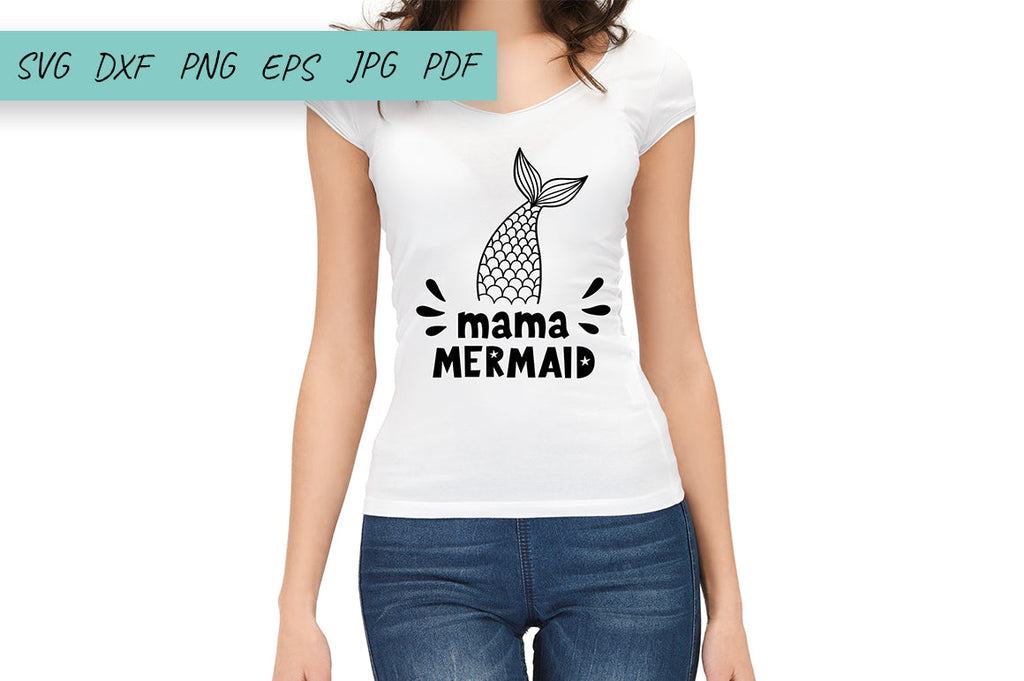 Mama Mermaid SVG, Mermaid SVG file, Mer Mama SVG - So Fontsy