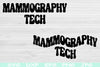 Mammography Tech Svg Dxf Png Eps Cut Files, Mammogram Svg, Mammographer ...