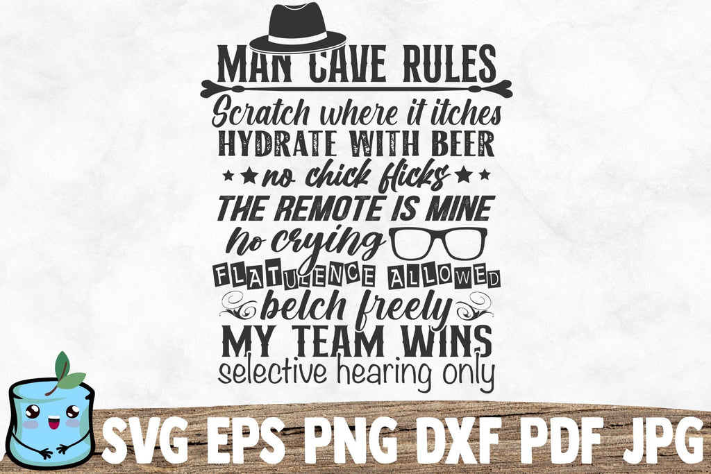 Man Cave Rules - So Fontsy