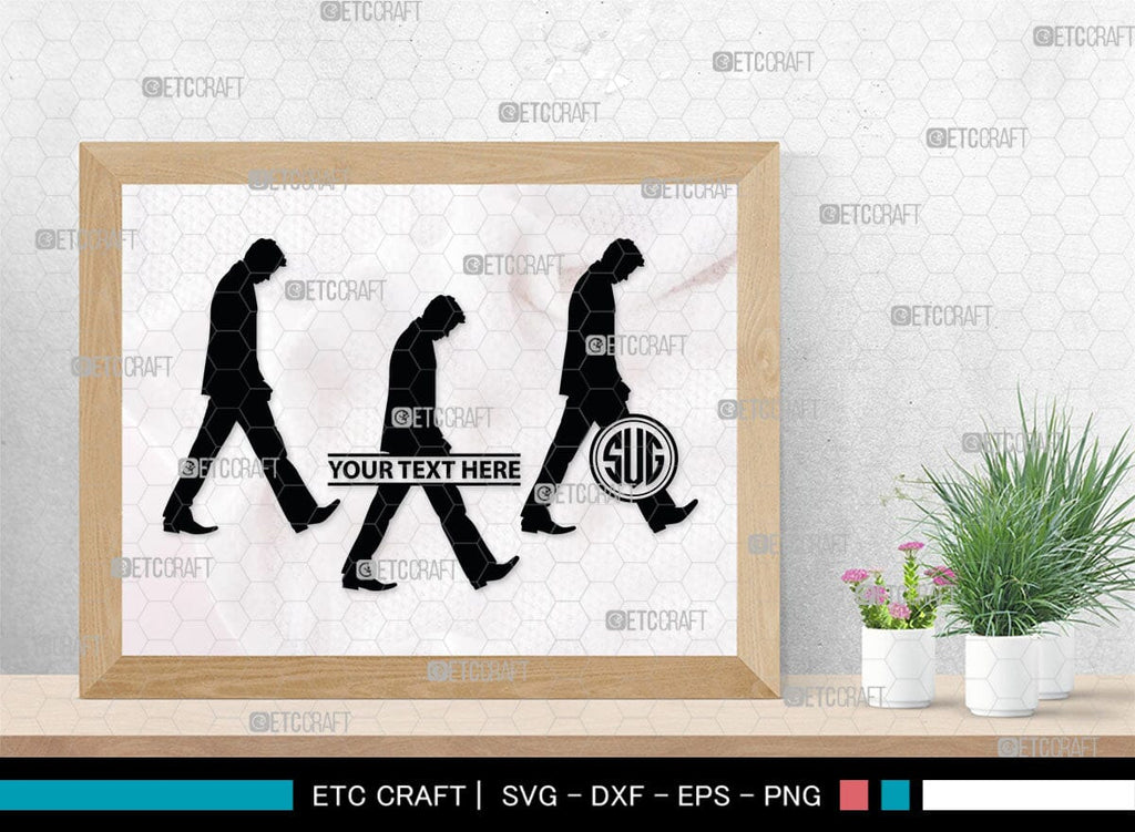 Man Walking Monogram, Man Walking Silhouette, Man Walking SVG, Man Svg ...