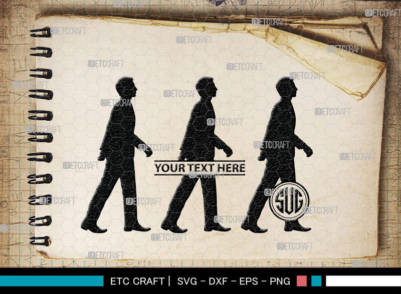 Man Walking Monogram, Man Walking Silhouette, Man Walking SVG, Man Svg ...