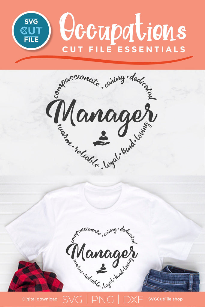 Manager svg for a store or retail shop manager - So Fontsy