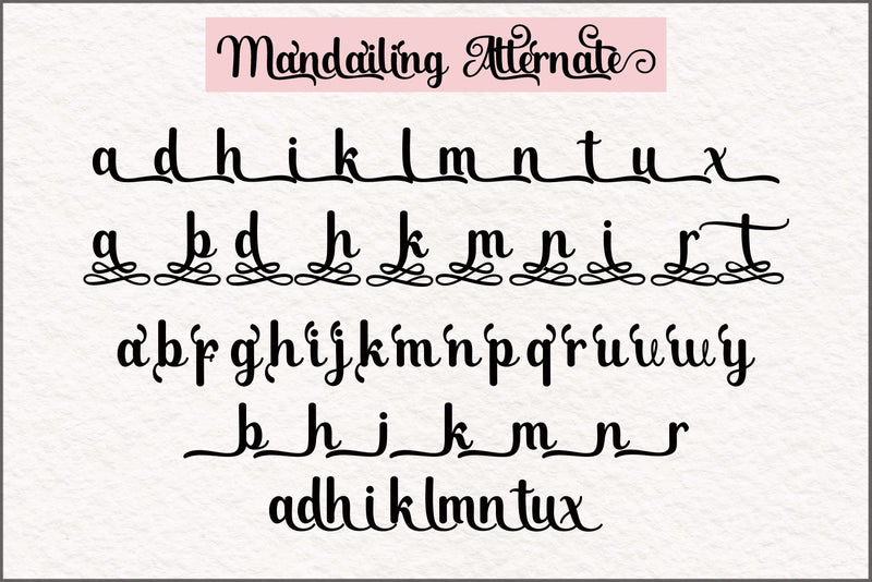 Mandailing script - So Fontsy