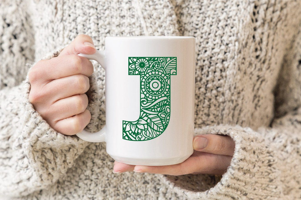 Mandala Alphabet SVG Cut File Bundle| Zentangle Letters - So Fontsy