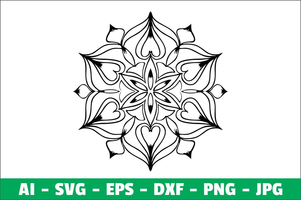 Mandala Clipart SVG - So Fontsy