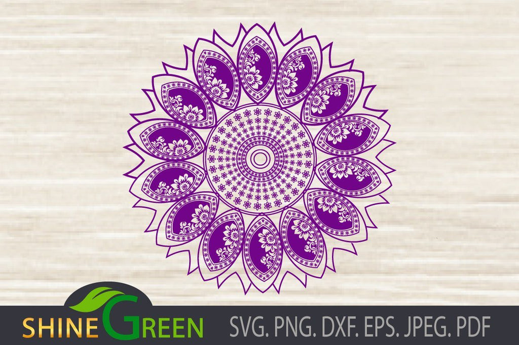 Mandala Flower SVG - So Fontsy