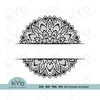 Mandala Monogram frames svg png dxf files bundle - So Fontsy