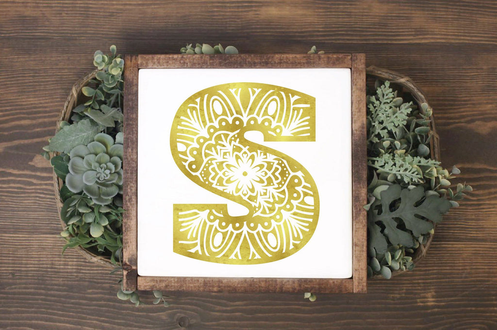 Mandala Monogram SVG Cut File Bundle - Includes 2 Sets - So Fontsy