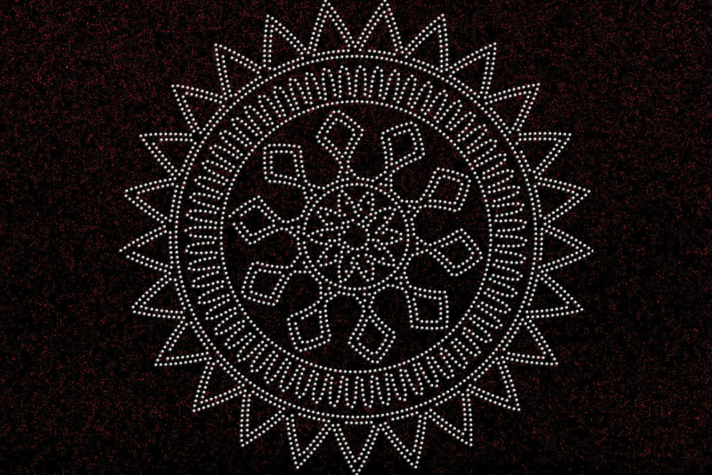 Mandala Rhinestone Template - So Fontsy