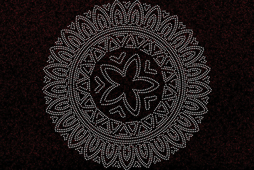 Mandala Rhinestone Template - So Fontsy