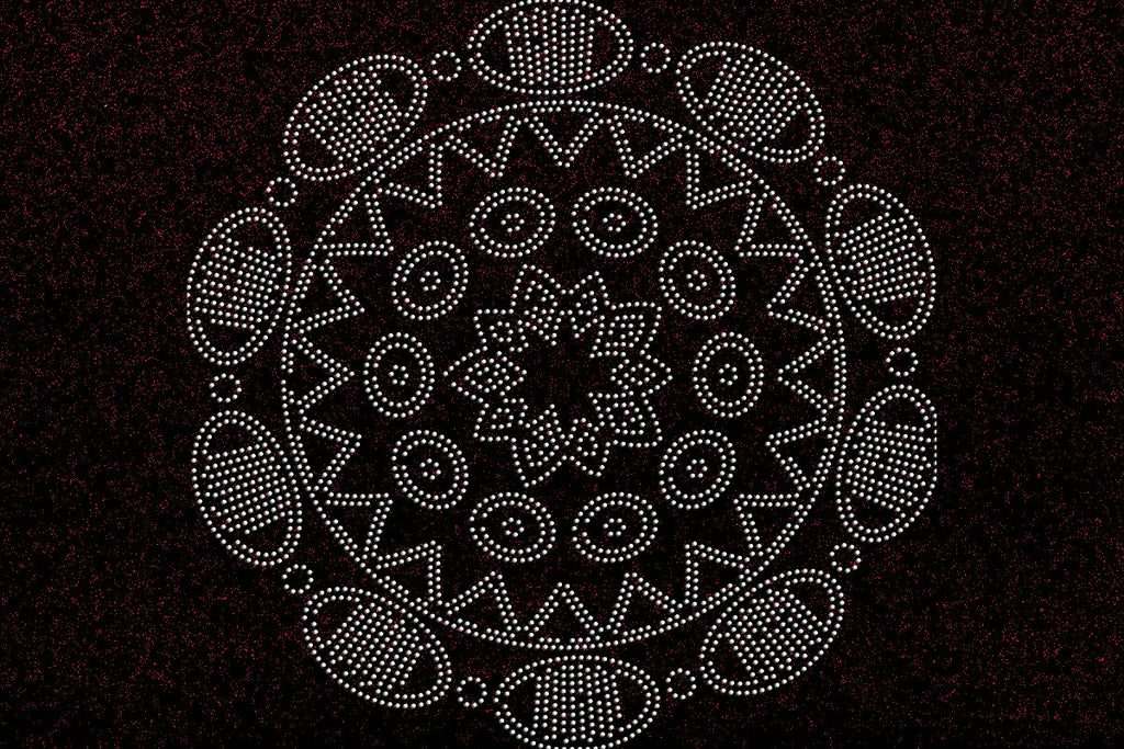 Mandala Rhinestone Template - So Fontsy
