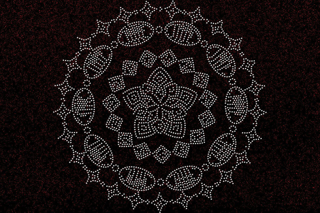Mandala Rhinestone Template - So Fontsy